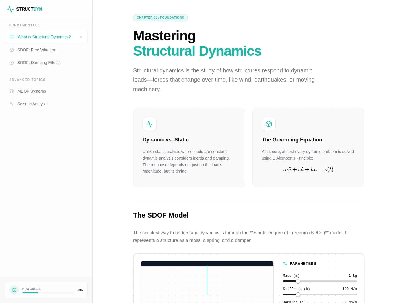 Structural Dynamics Course