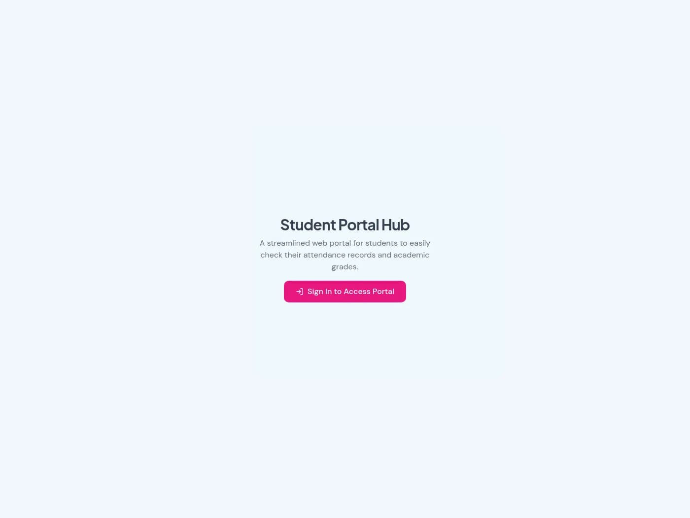 Student Portal Hub
