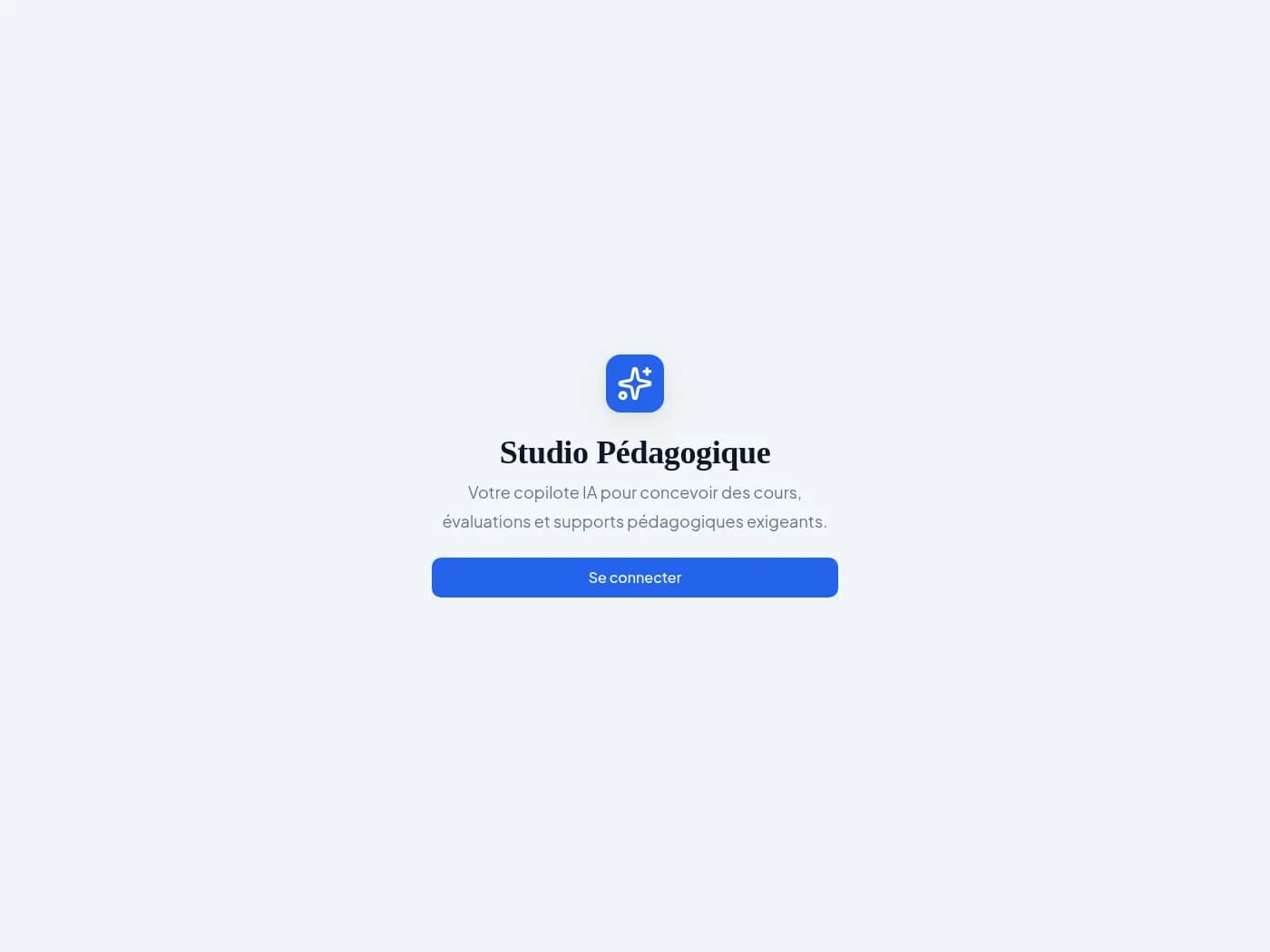 Studio Pédagogique AI