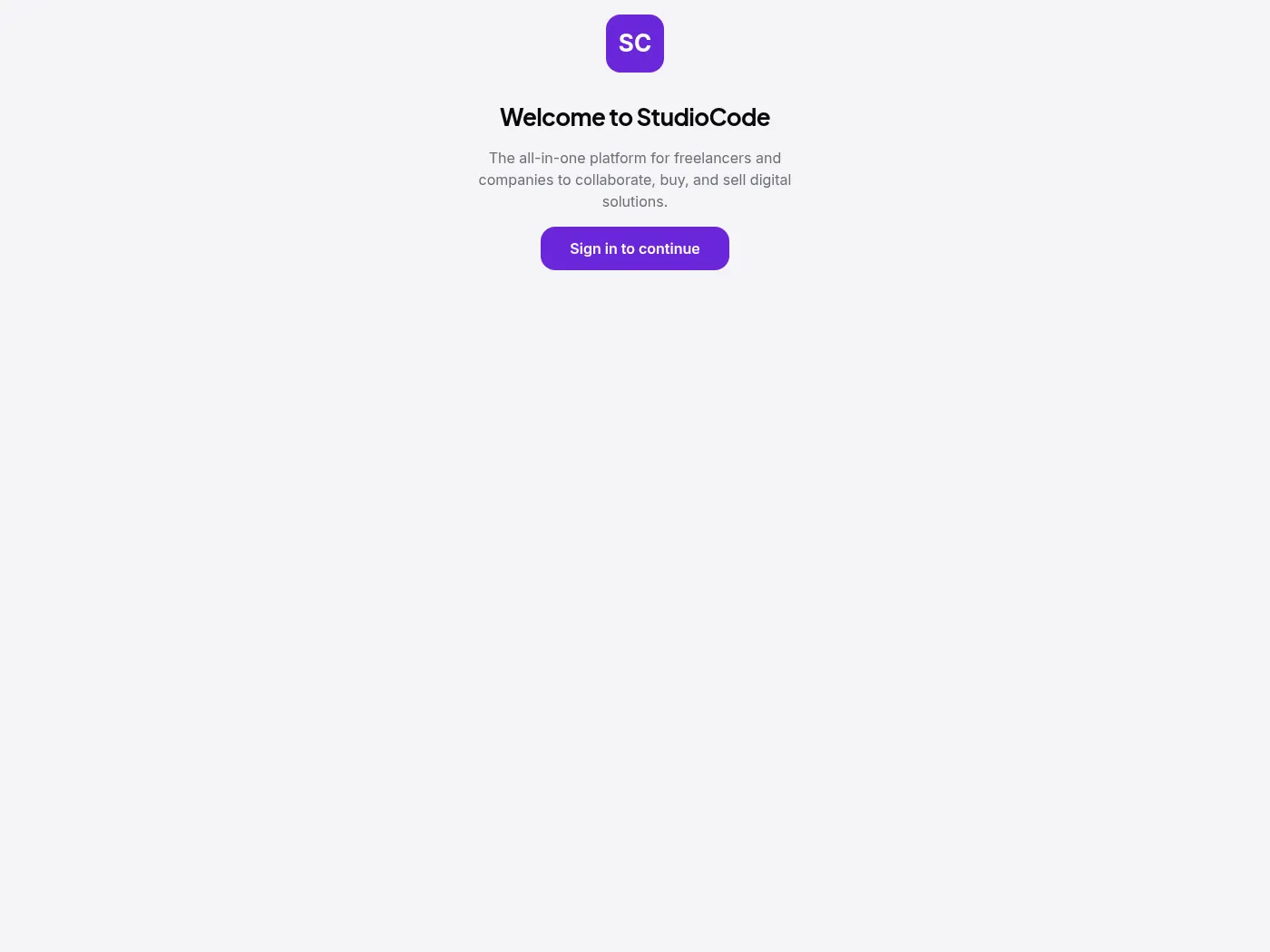 StudioCode Service Hub