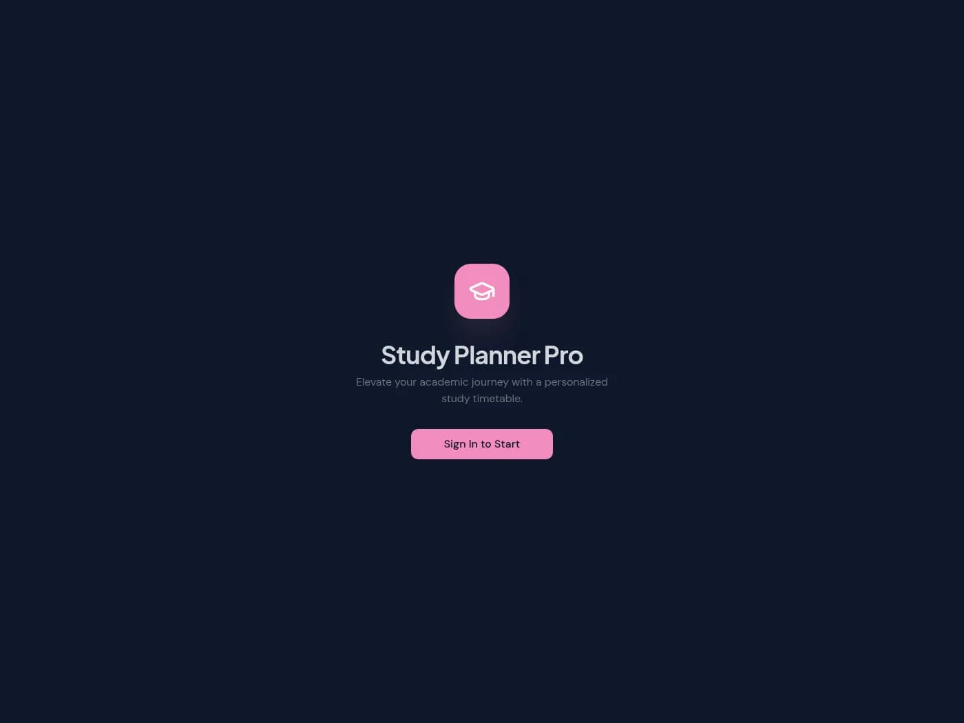 Study Planner Pro