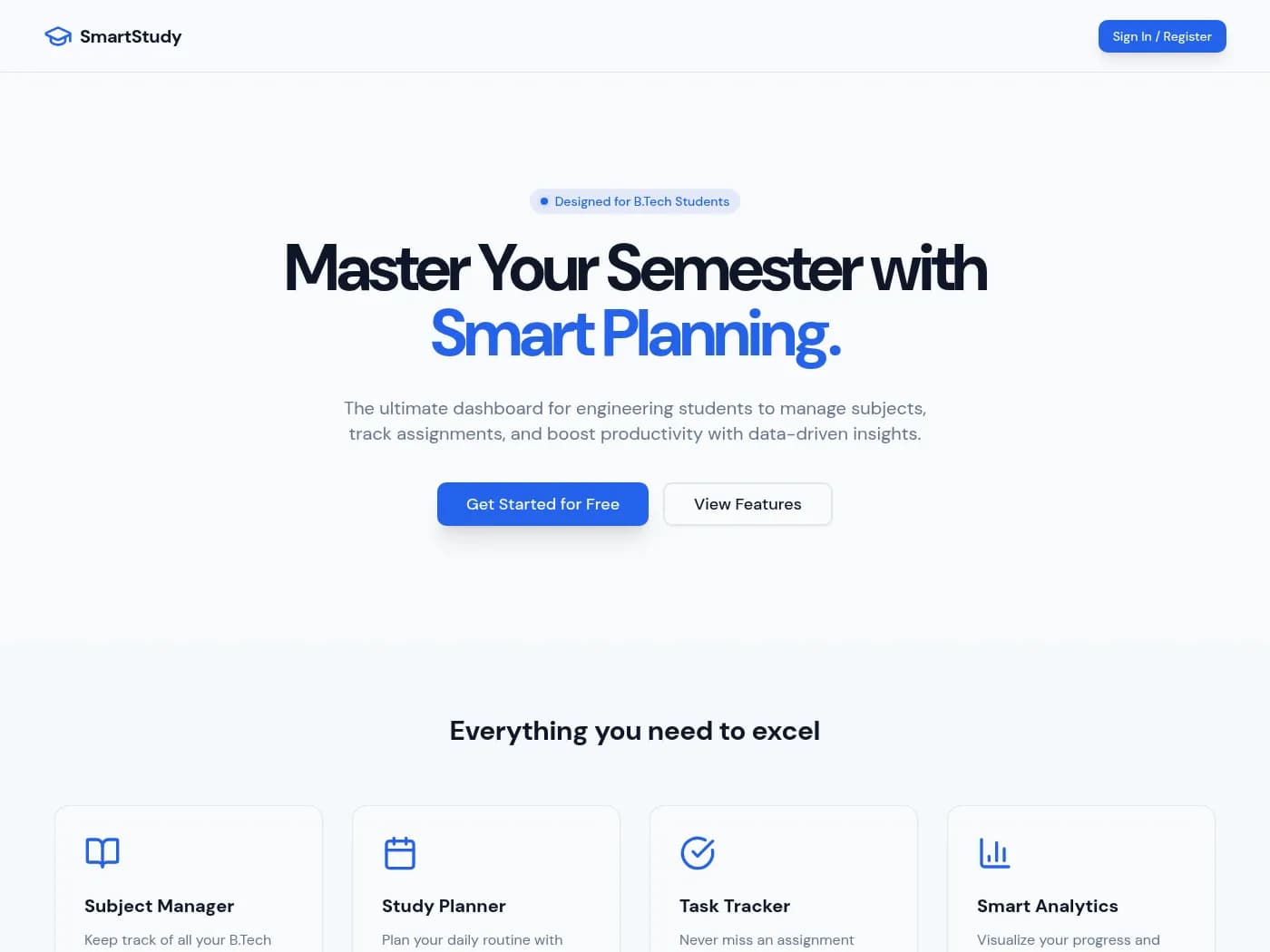 Smart Study Dashboard