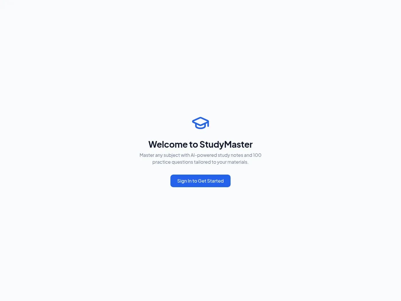 StudyMaster AI Tutor