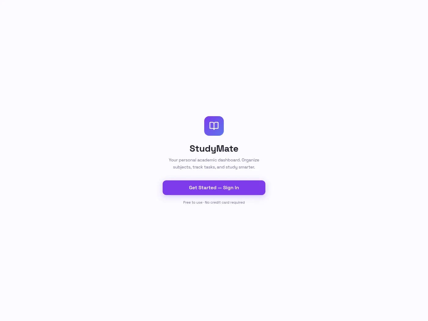 StudyMate Dashboard