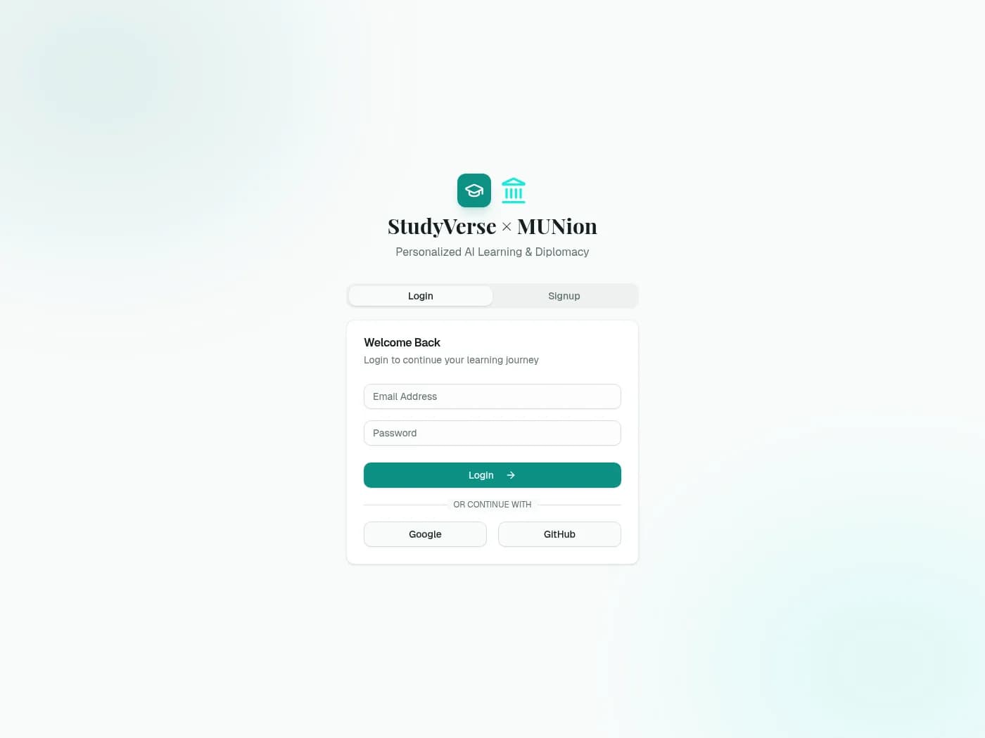 StudyVerse AI × MUNion