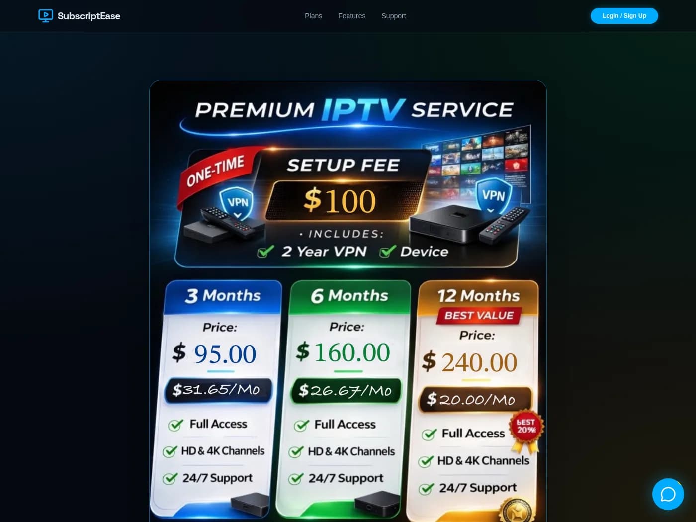 SubscriptEase Landing Page