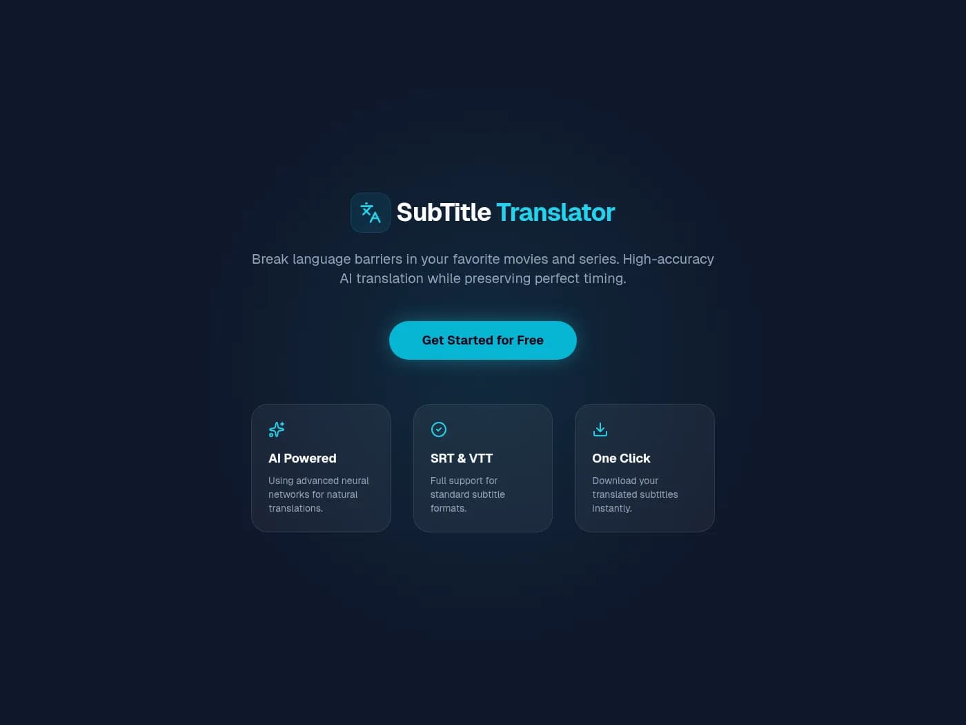 SubTitle Translator