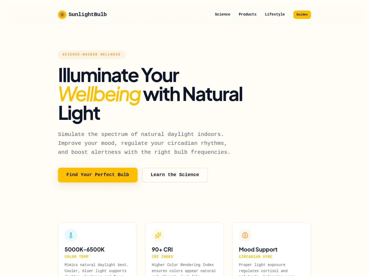 Sunlight Bulb Guide
