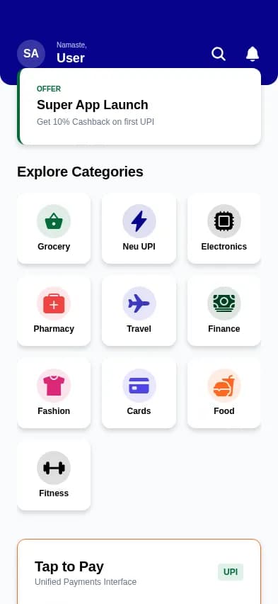 Super App Landing Page