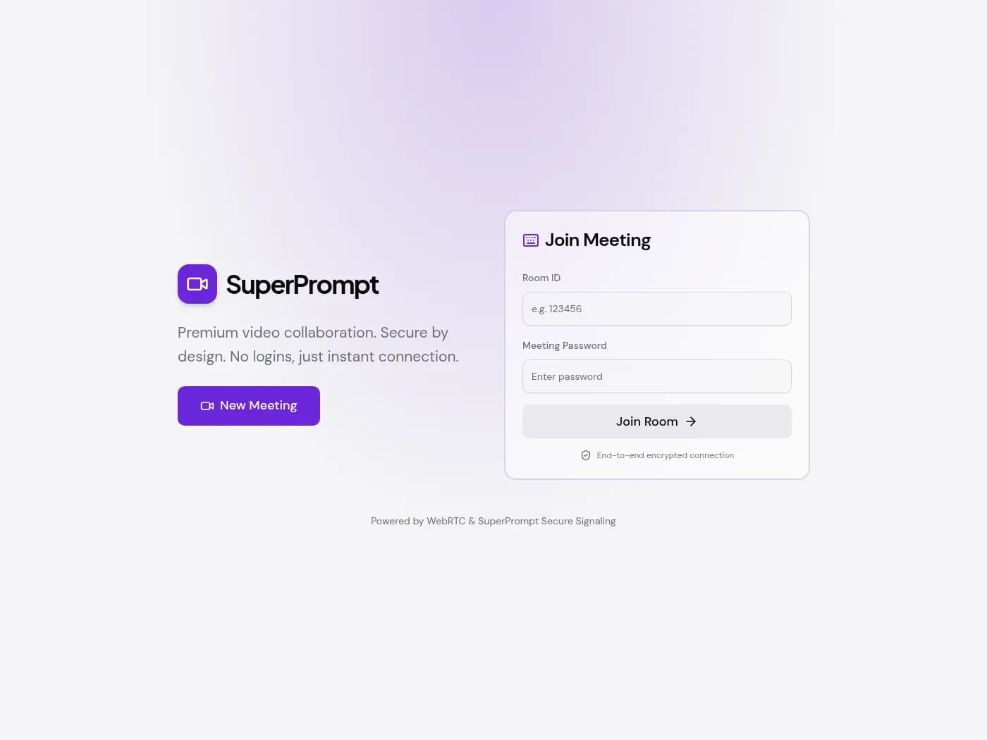 SuperPrompt Meeting Rooms