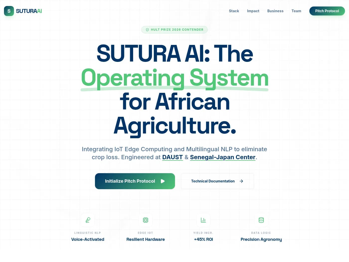SUTURA AI Landing Page
