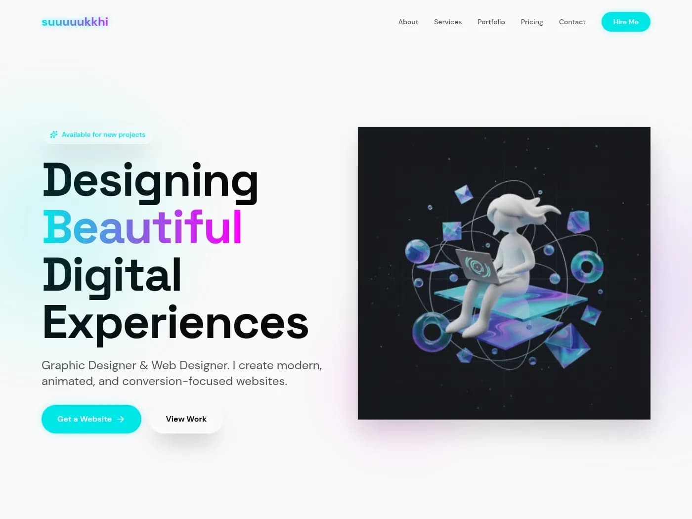 Suuuuukkhi Portfolio Site