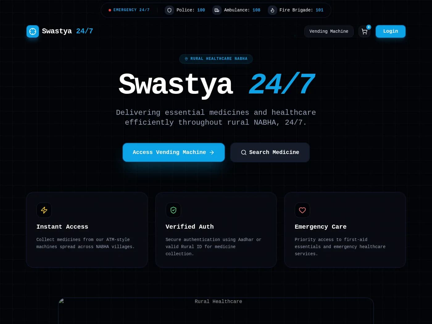 Swastya 24/7 Portal