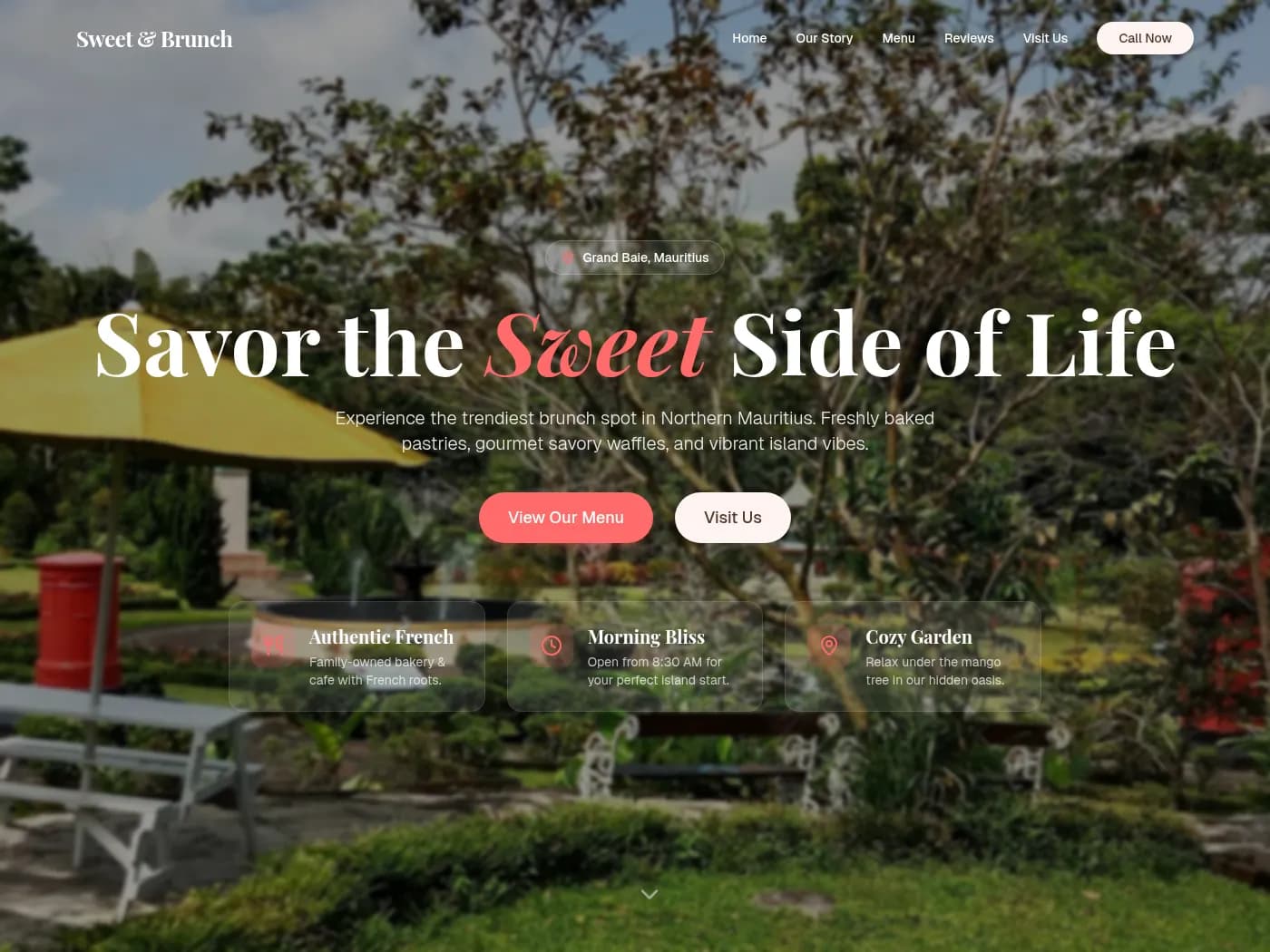 Sweet & Brunch Web Hub
