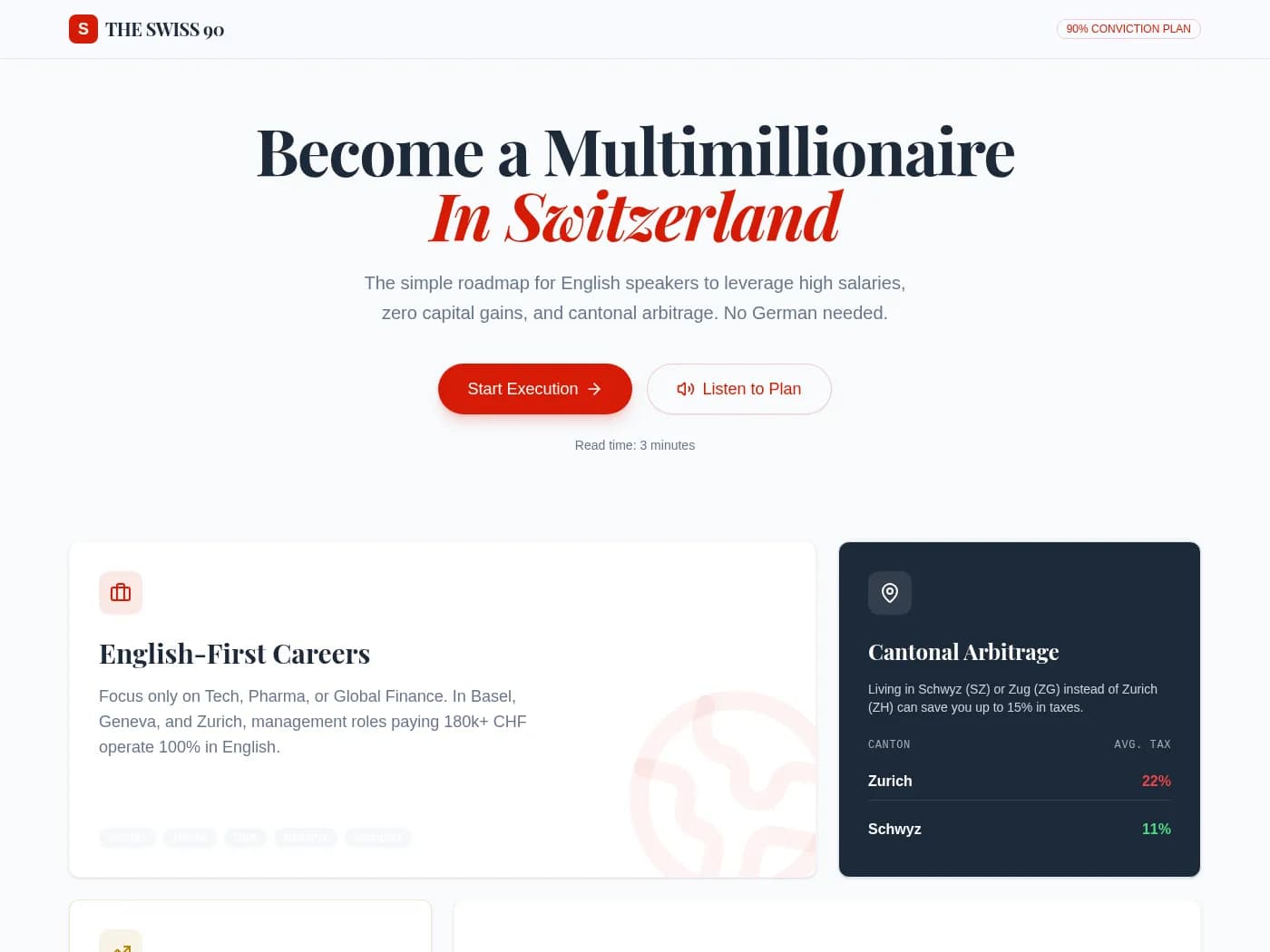 Swiss Millionaire Plan