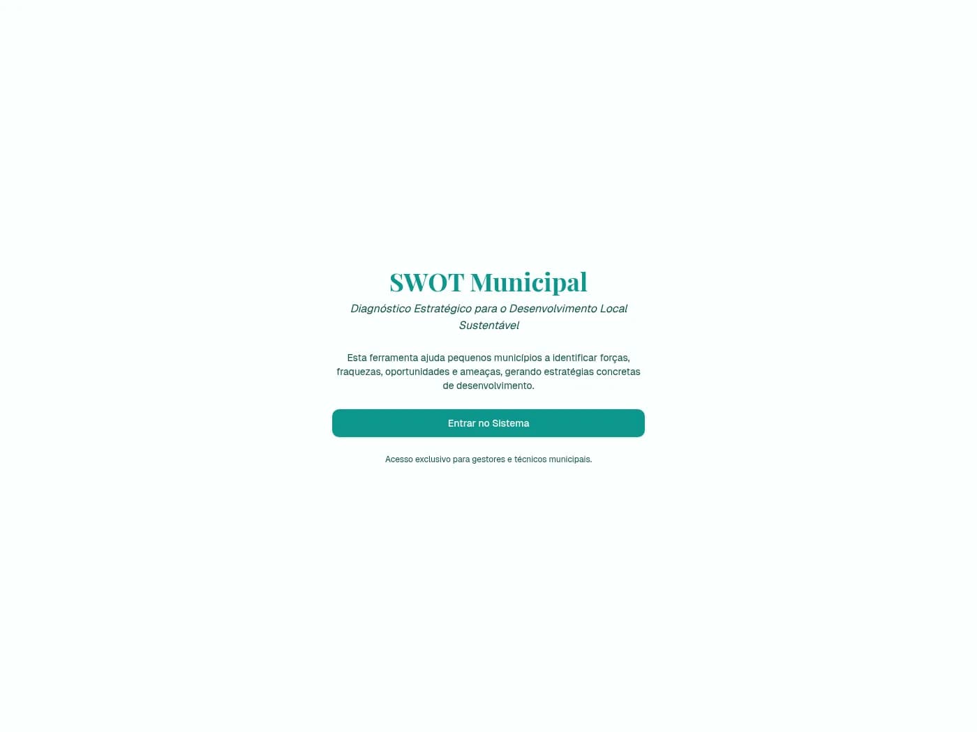 SWOT Municipal Analyzer