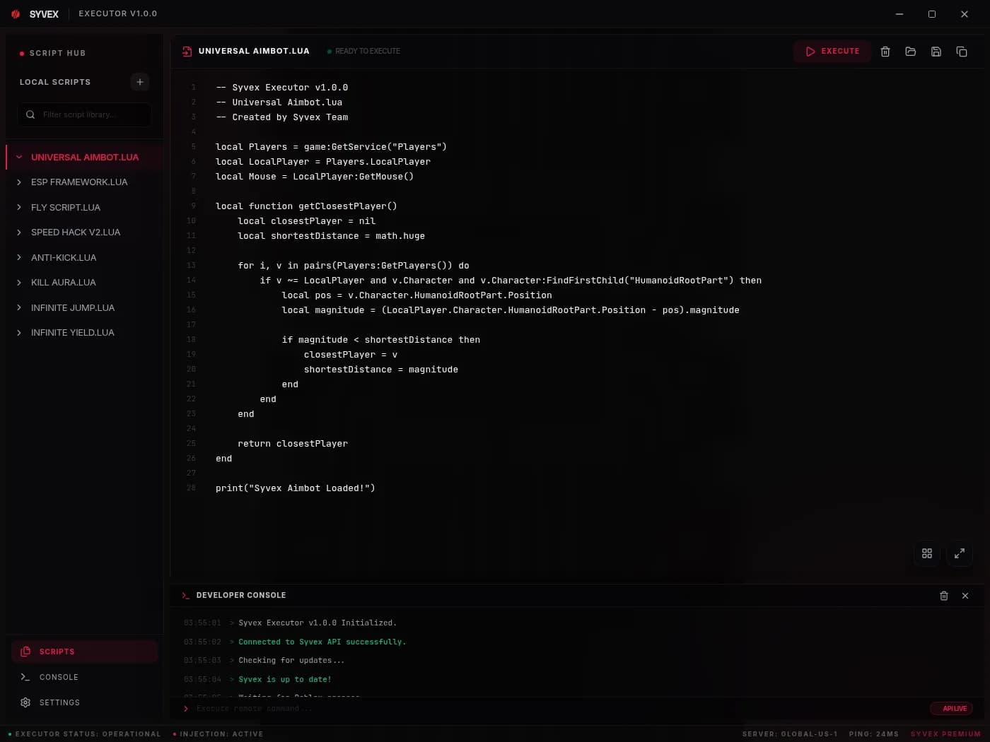 Syvex Executor UI