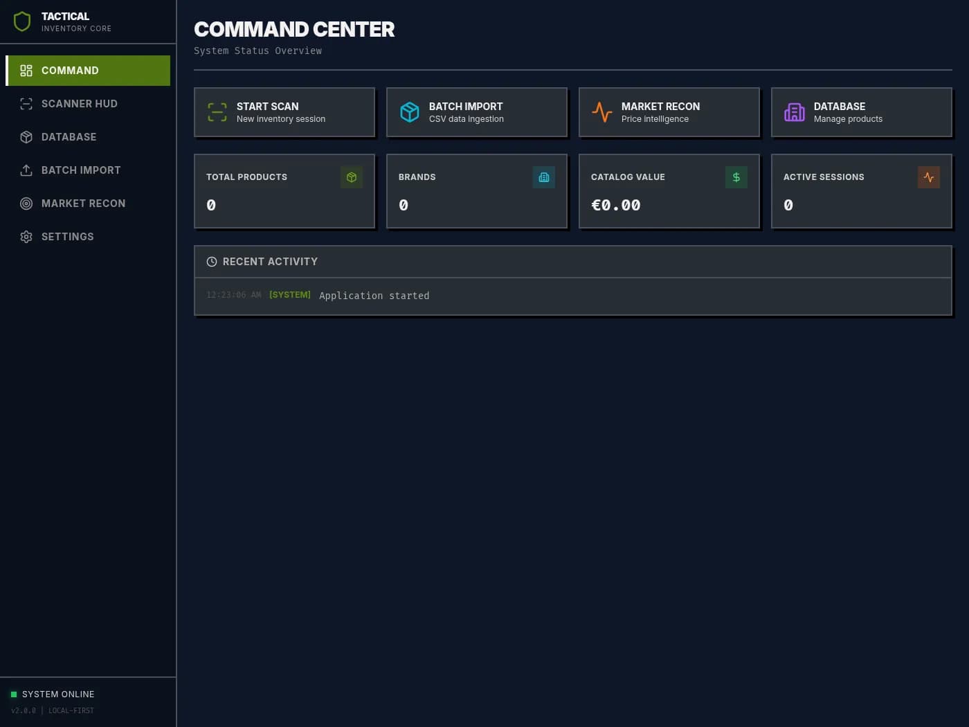 Tactical Inventory Core