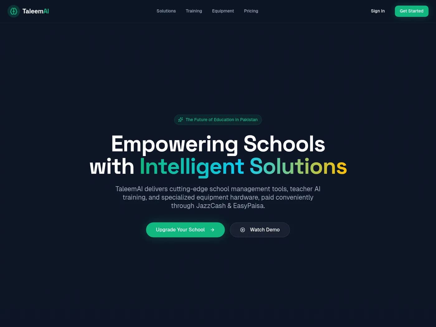 TaleemAI School Portal