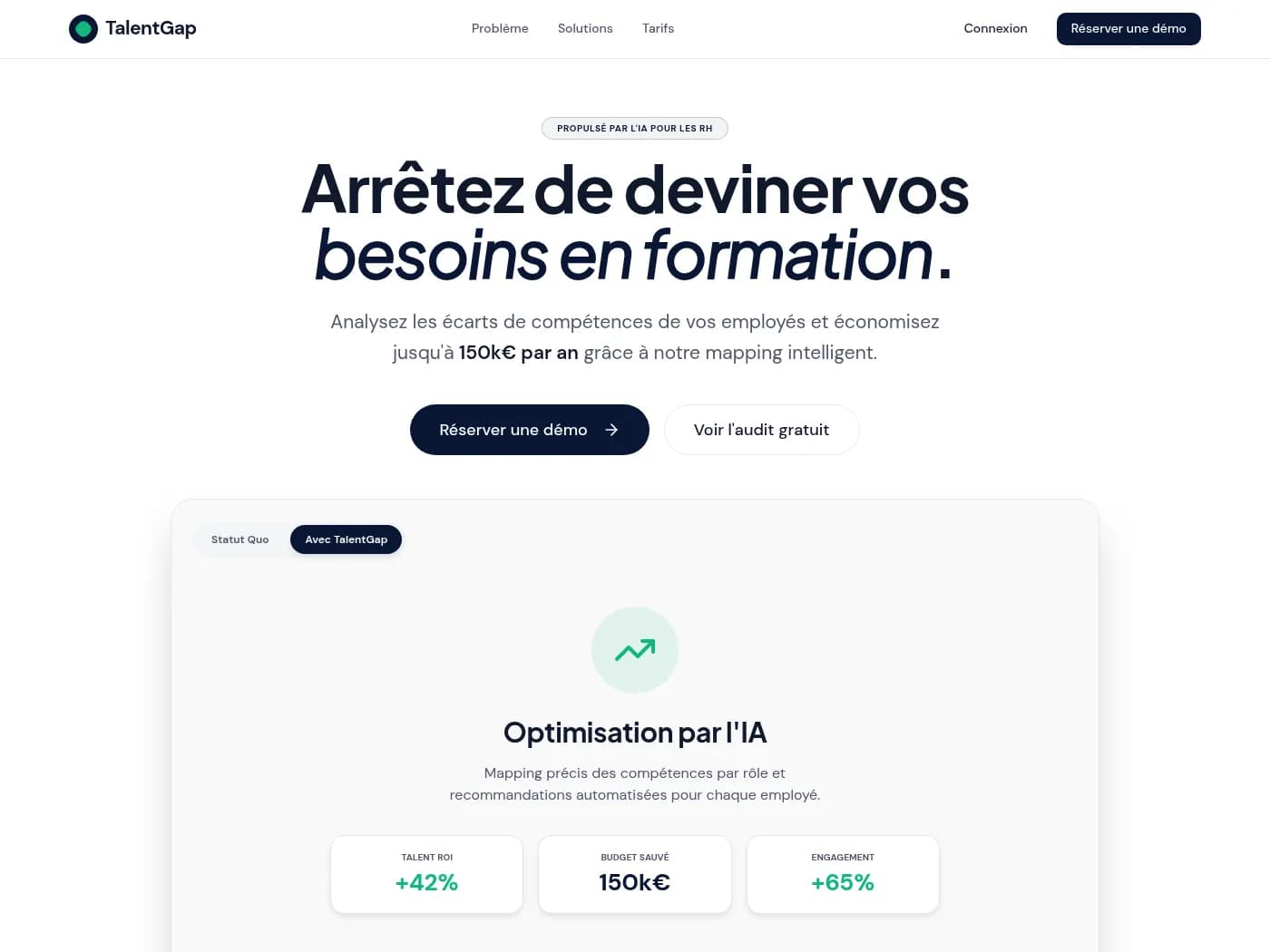 TalentGap Landing Page