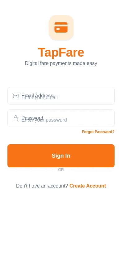 TapFare Payment App
