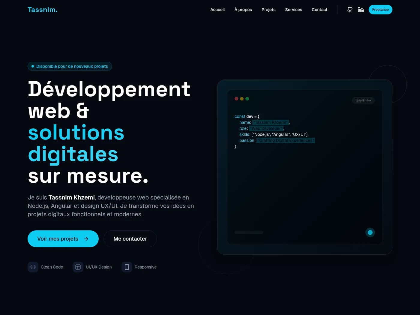 Tassnim Dev Portfolio