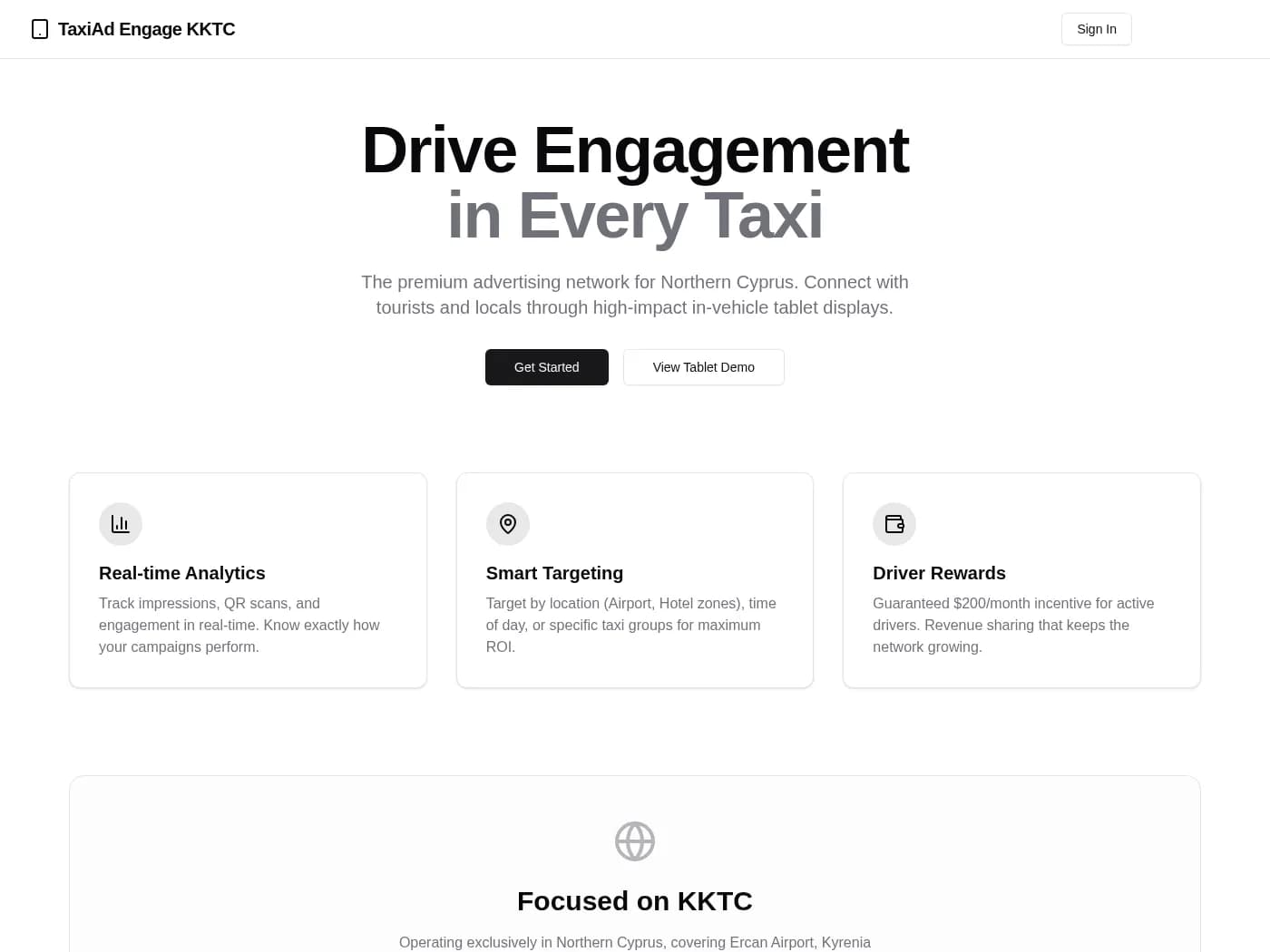 TaxiAd Engage KKTC