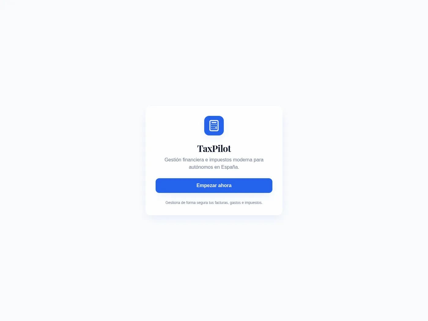 TaxPilot Freelance SaaS