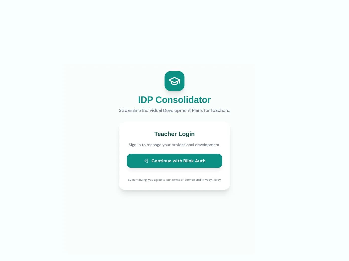 Teacher IDP Consolidator