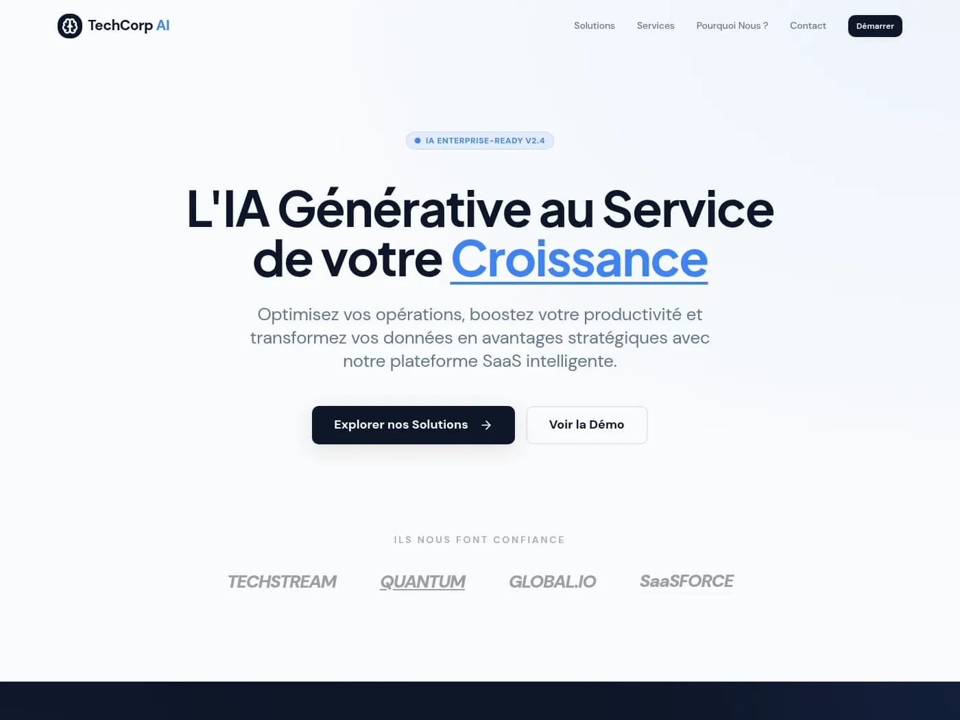 TechCorp Web Presence