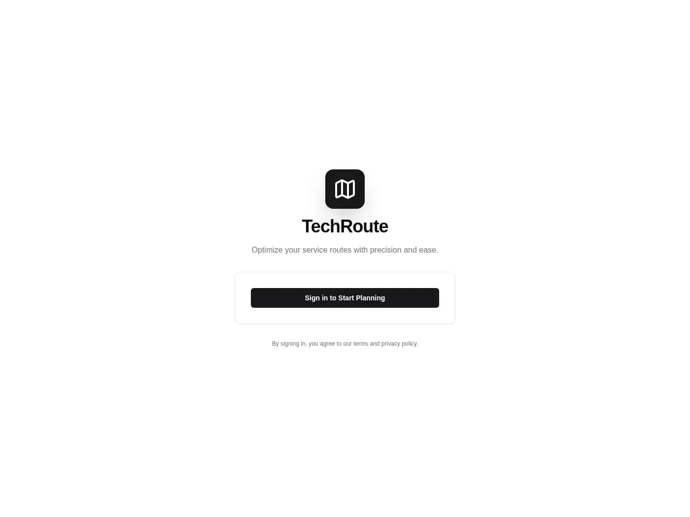 TechRoute Scheduler