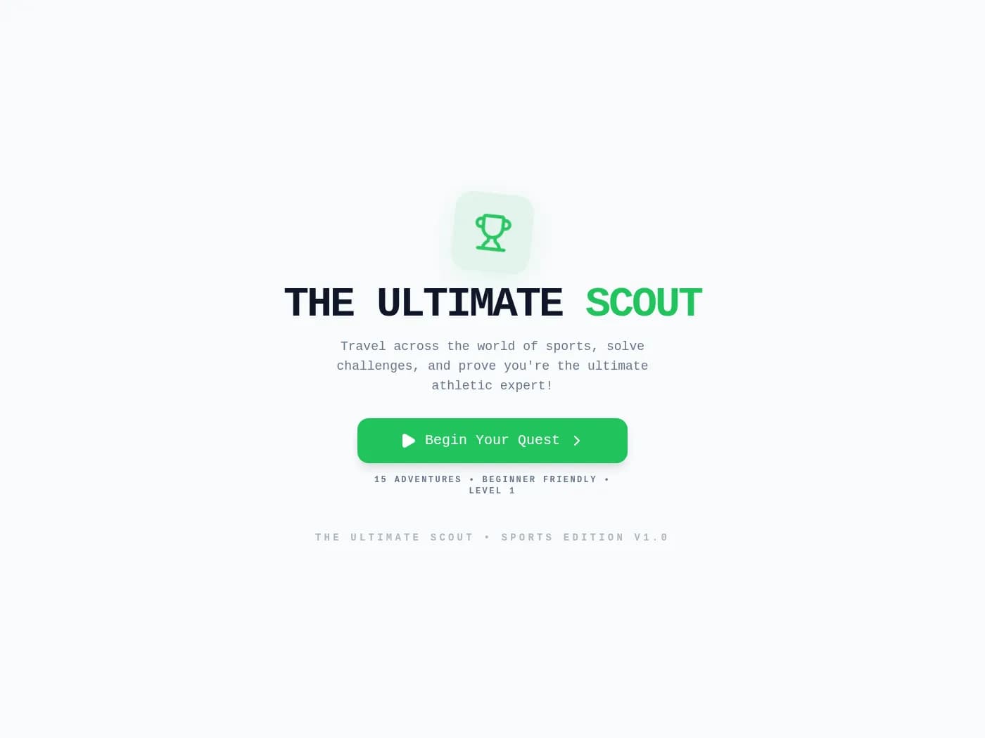 Teen Sports Quiz Game
