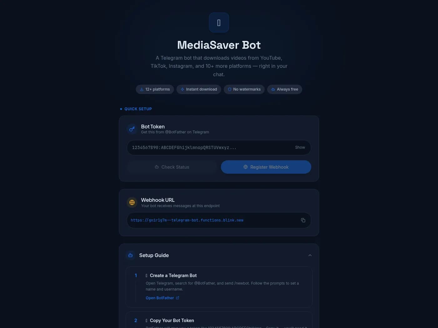 MediaSaver Bot