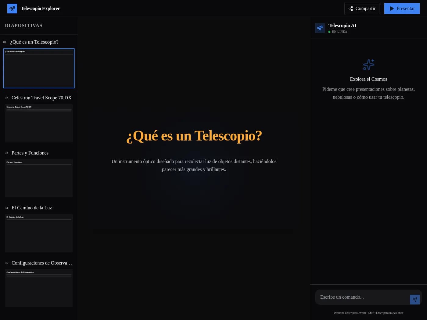 Telescopio Explorer Guide