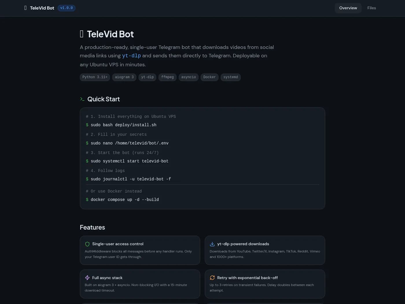 TeleVid Bot