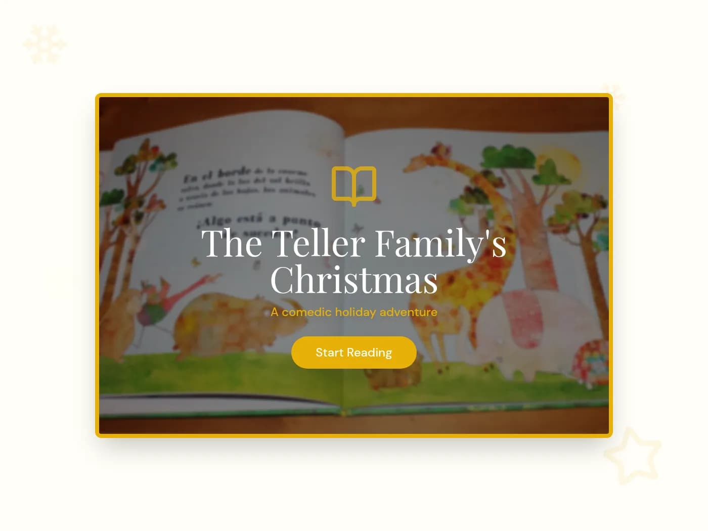 Teller Family Christmas Storybook