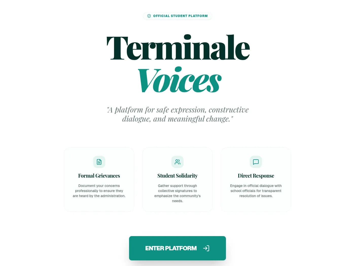 Terminale Voices