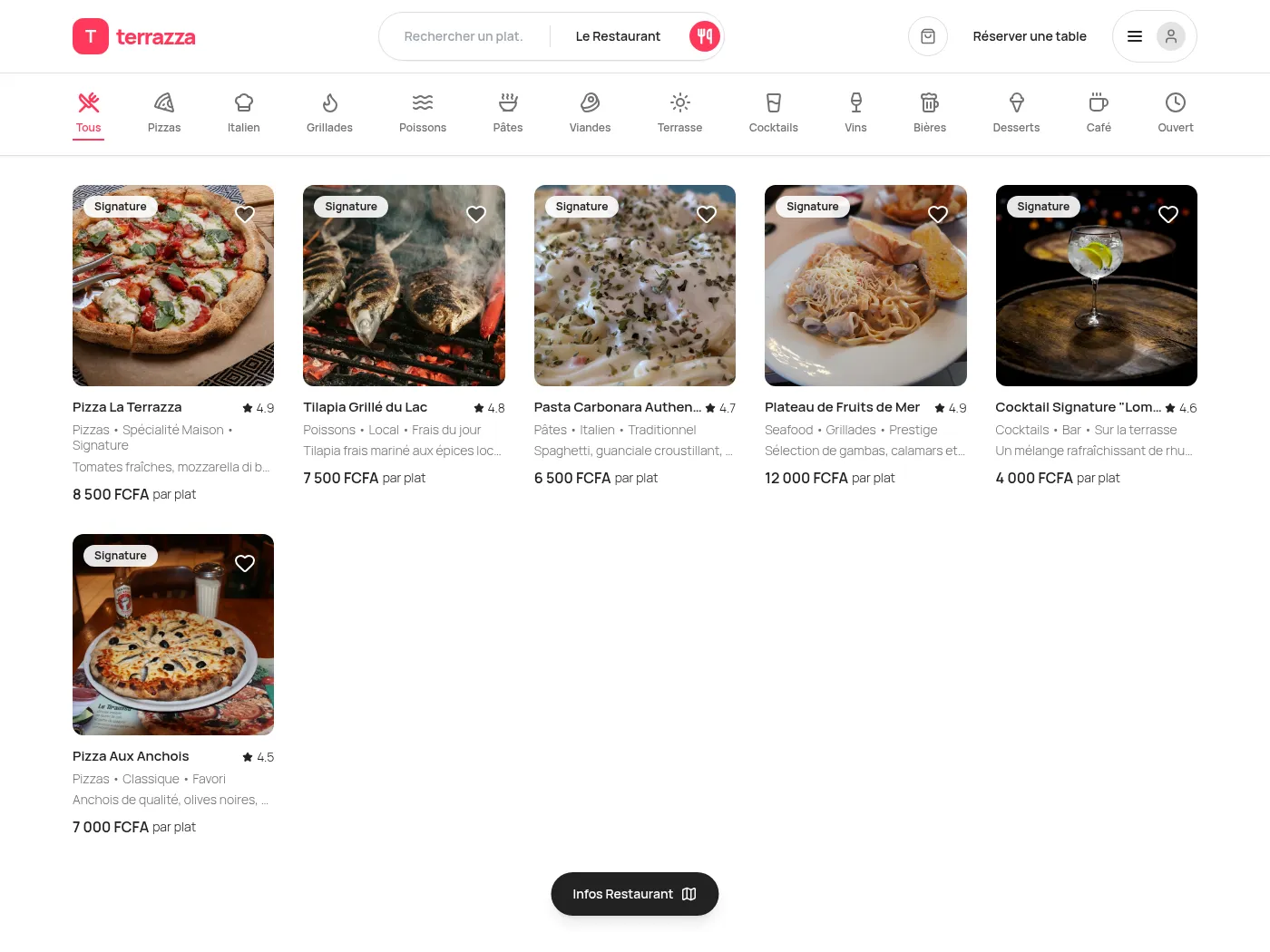 Terrazza Restaurant Site