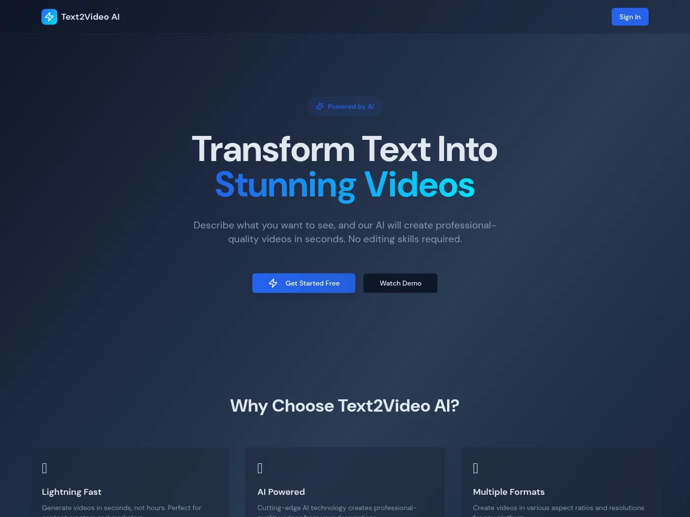 Text2Vid AI