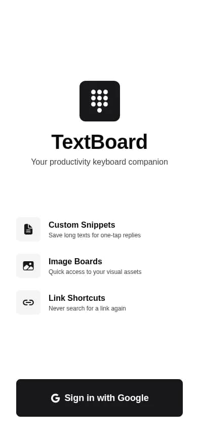 TextBoard Keyboard