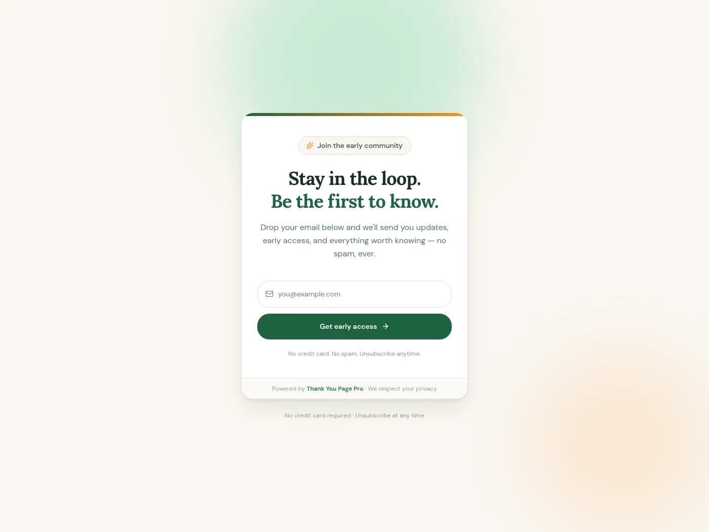 Thank You Page Pro