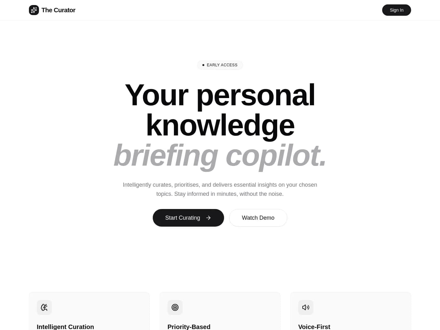 The Curator Copilot
