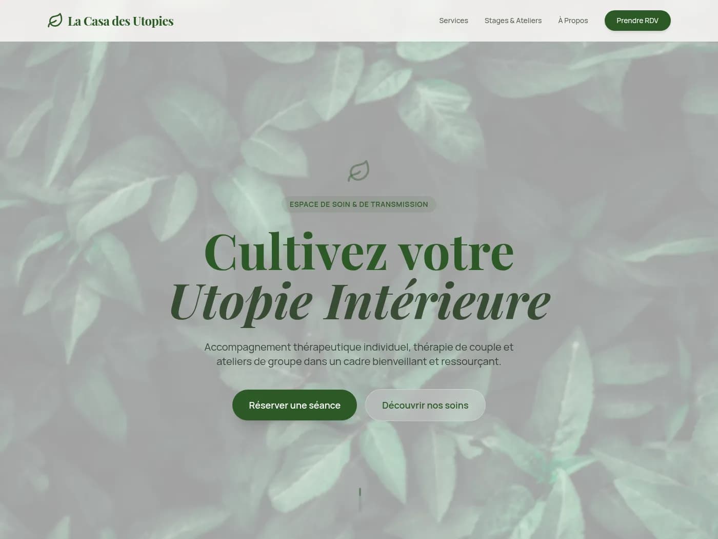 La Casa des Utopies Site
