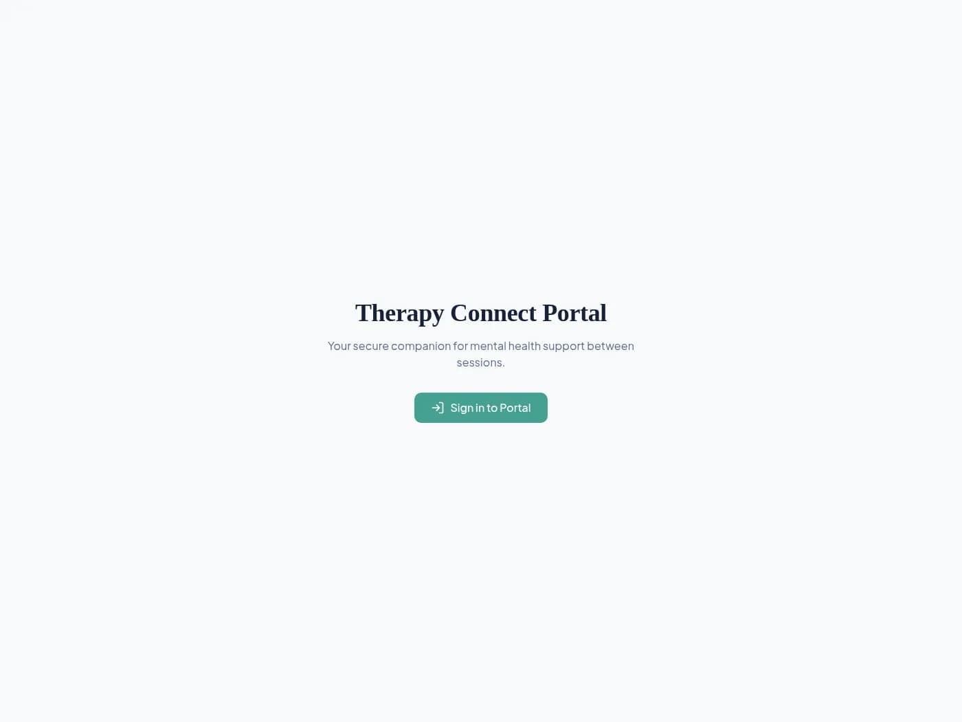 Therapy Connect Portal