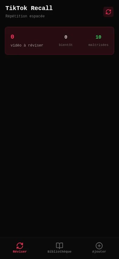 TikTok Spaced Recall
