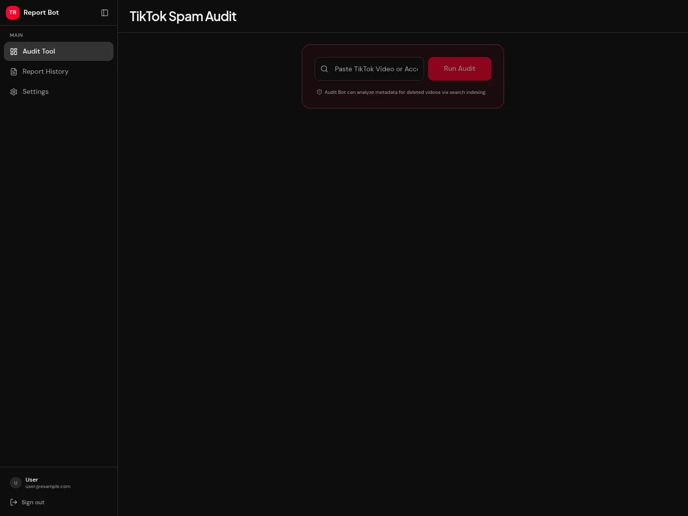 TikTok Report Bot
