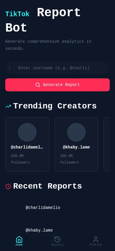 TikTok Report Bot