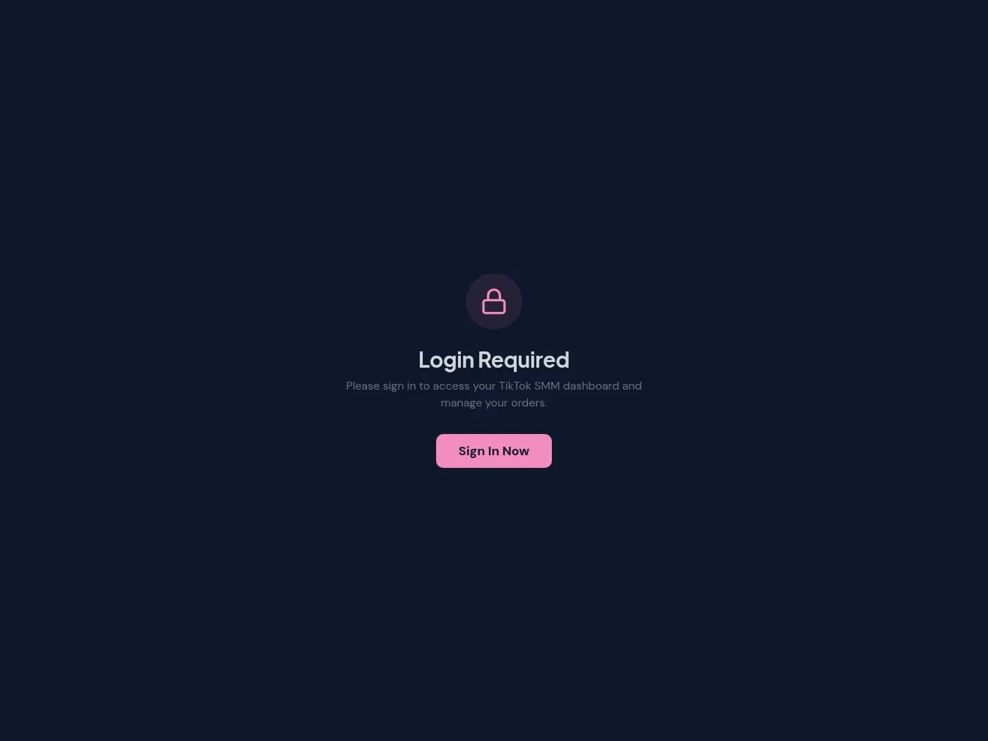TikTok SMM Dashboard