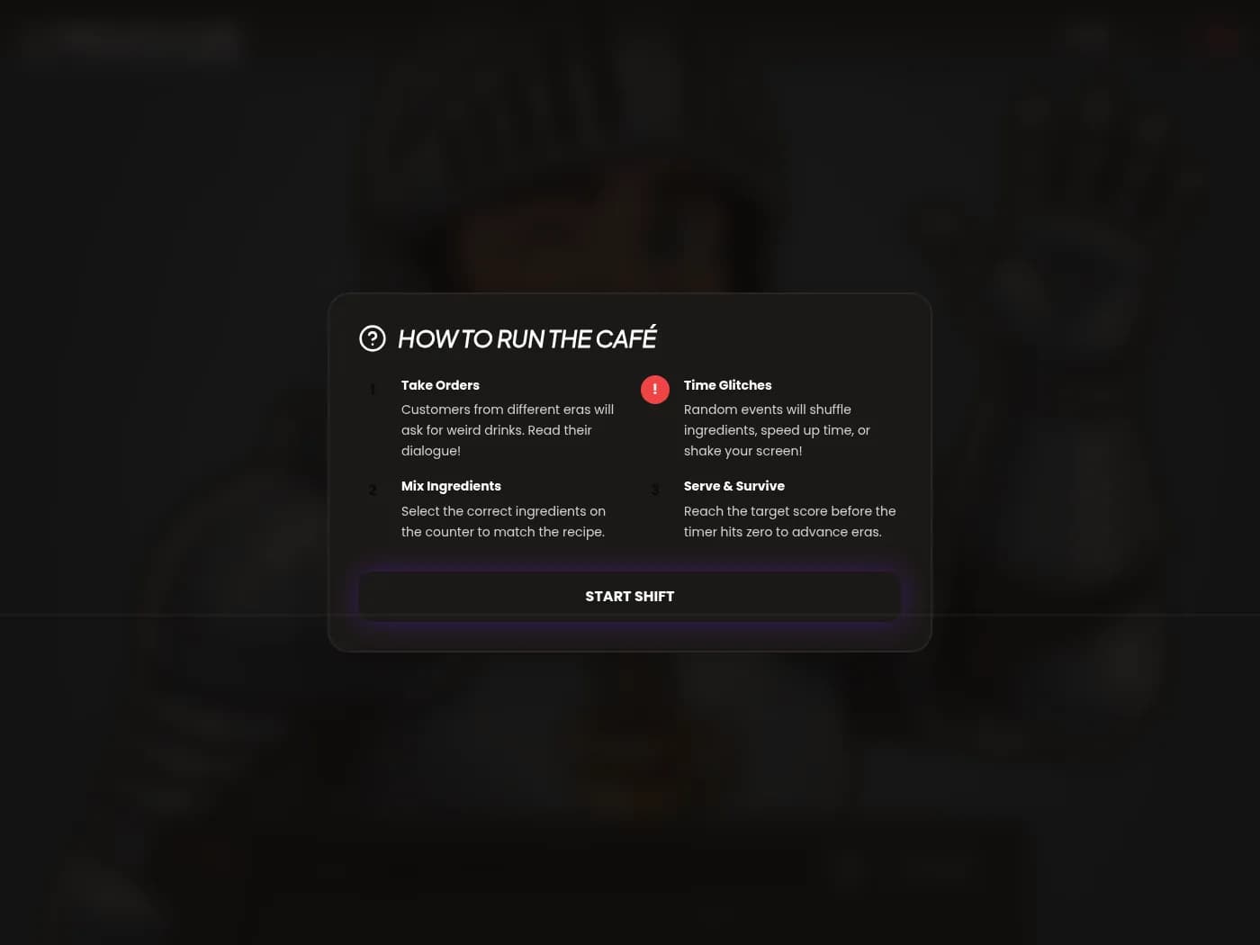 Time Glitch Café