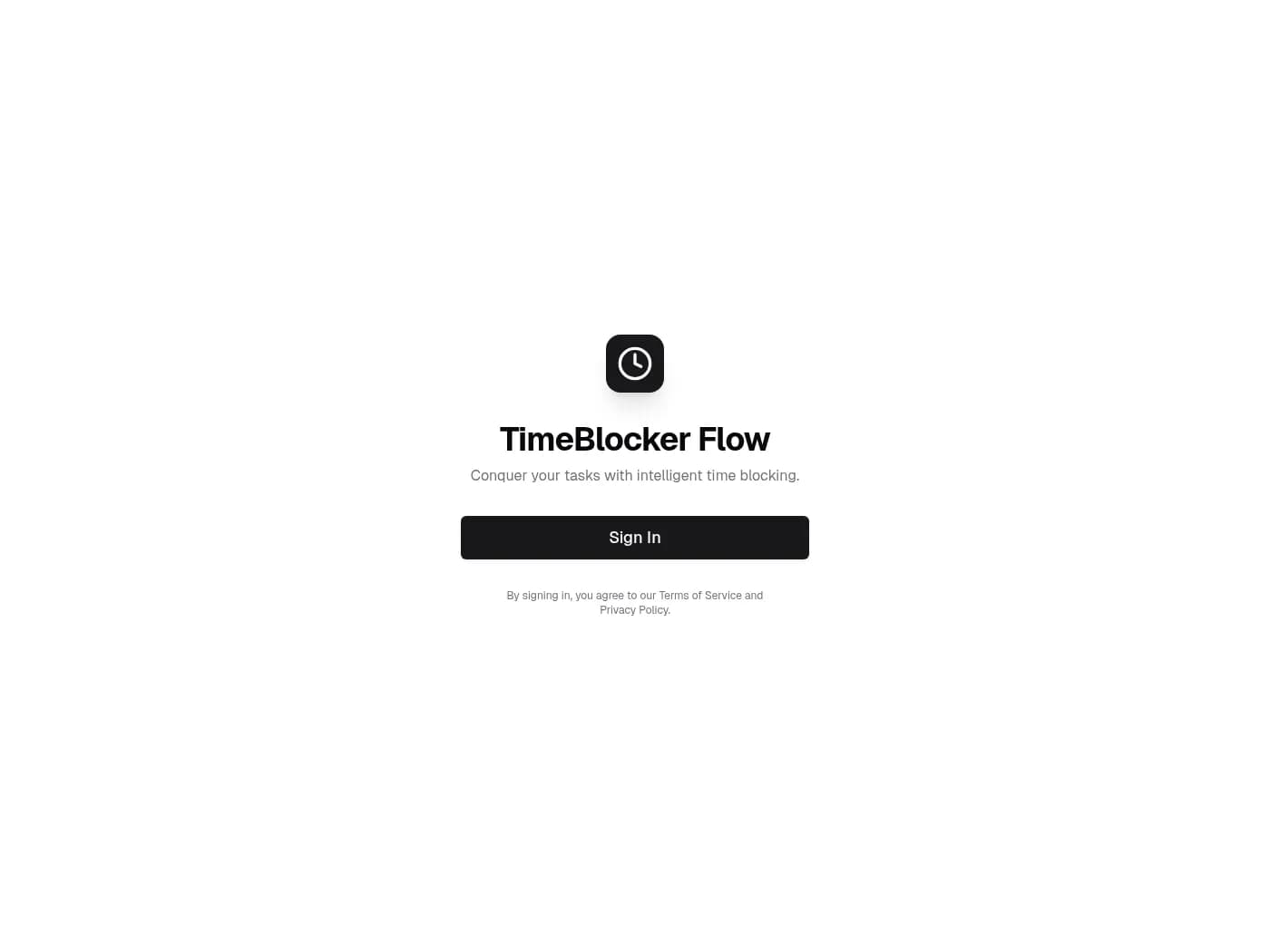TimeBlocker Flow